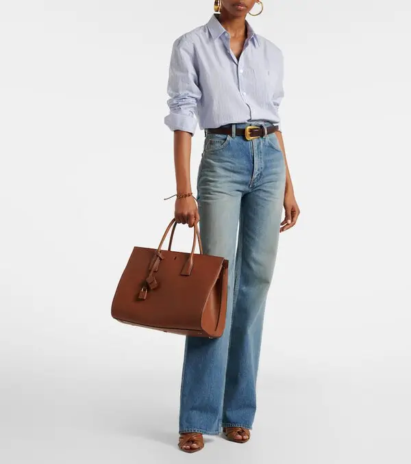 Saint Laurent Sac De Jour Large Tote Bag - Brown