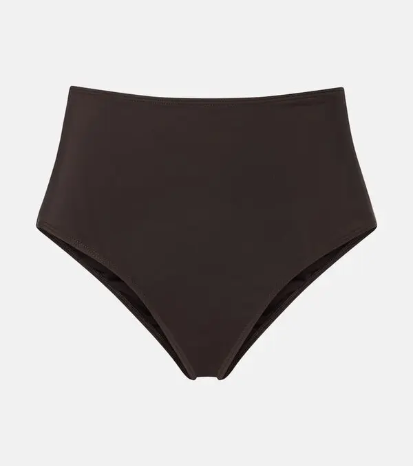 NILI LOTAN High-rise Bikini Bottoms - Brown