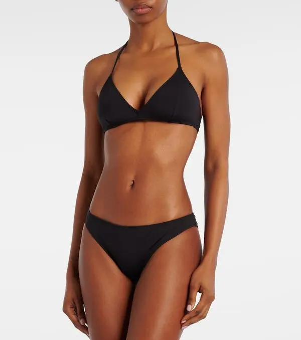 NILI LOTAN Low-rise Bikini Bottoms - Black