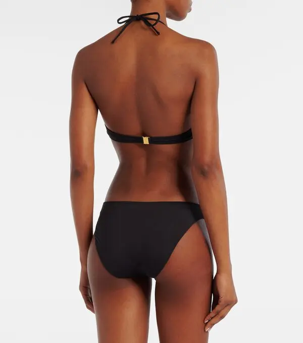 NILI LOTAN Low-rise Bikini Bottoms - Black
