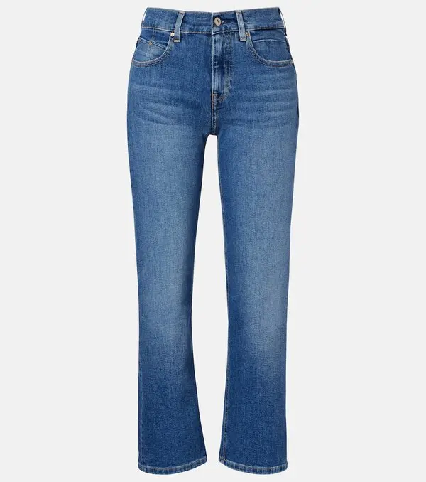 Ag Florence Cropped Straight Jeans - Blue
