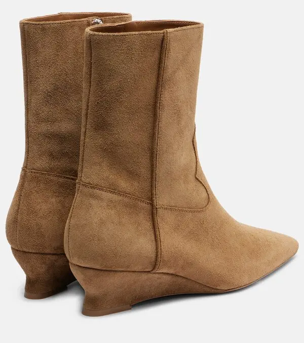 Le Monde Beryl Camille 40 Suede Ankle Boots - Beige