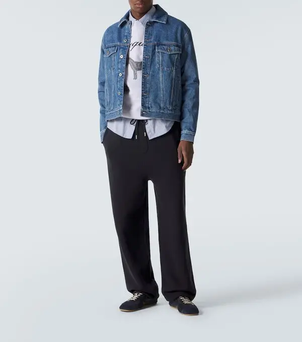 Jacquemus J Embroidered Cotton Fleece Sweatshirt
