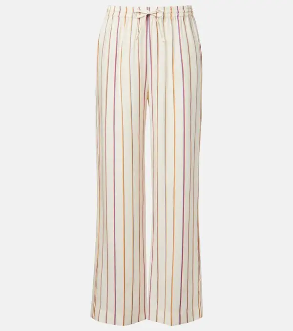 Asceno Aria Striped Straight Pants