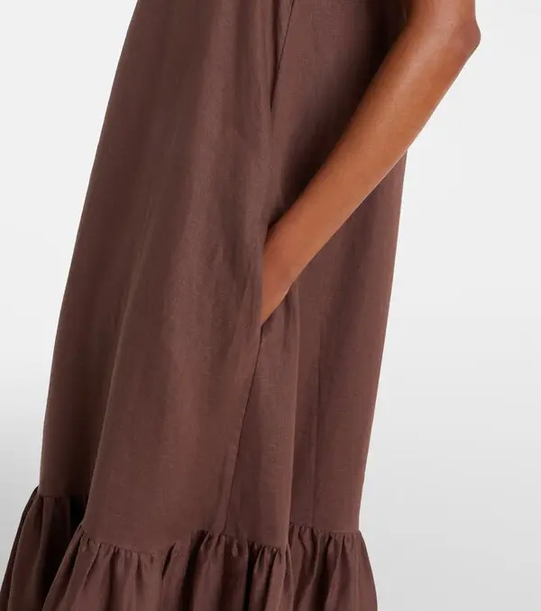 Asceno Linen Maxi Dress
