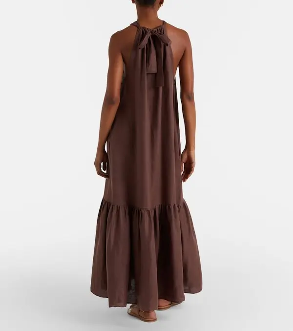 Asceno Linen Maxi Dress