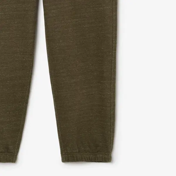 Burberry Landscape Label Cotton Jogging Pants - Thorn Green Melange