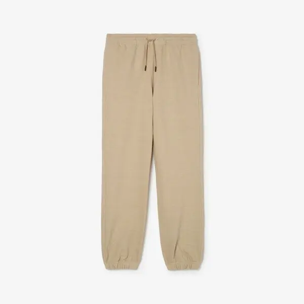 Burberry Landscape Label Cotton Jogging Pants