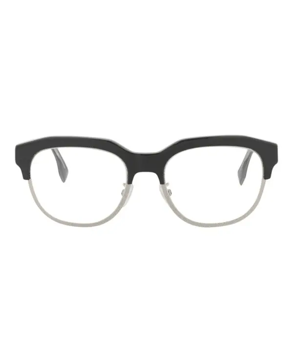 Fendi Round-frame Acetate Optical Frames - Grey Grey Transparent (fe50068u/52/020)