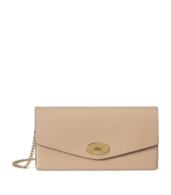 Mulberry Leather Darley Cross-body Bag - Beige