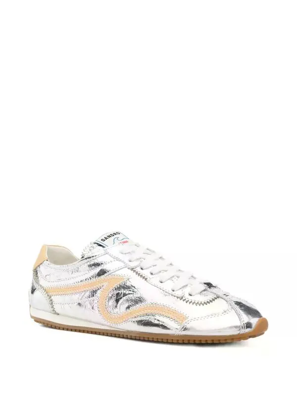 Sandro Lace-up Sneakers - Silver