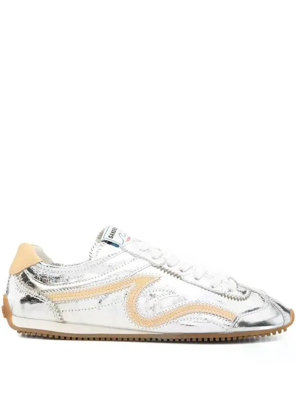 Sandro Lace-up Sneakers - Silver