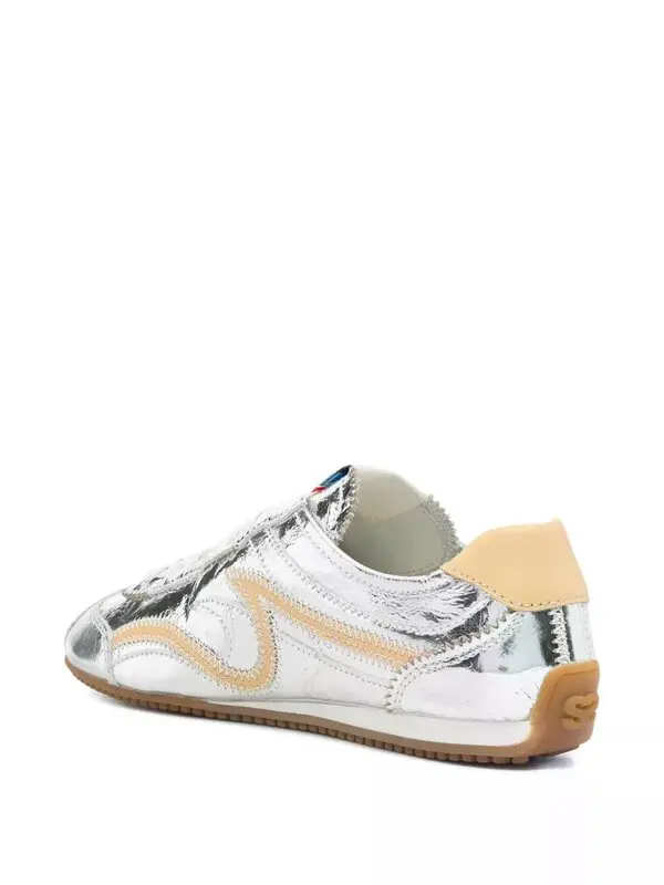 Sandro Lace-up Sneakers - Silver