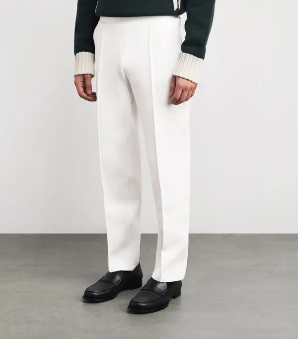 Lacoste Straight-leg Sweatpants - White