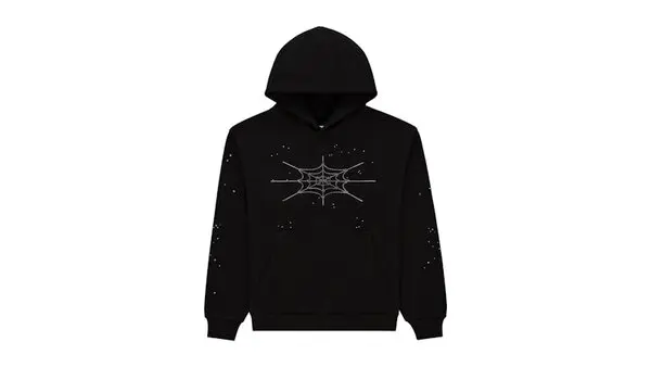 SP5DER Rhinestone Silk Hoodie