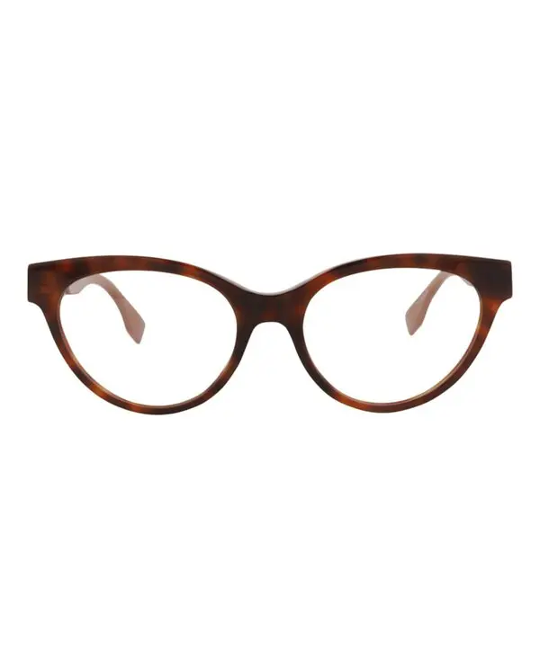 Fendi Acetate Optical Cat Eye Frames - Havana Havana Transparent (fe50066i/53/052)
