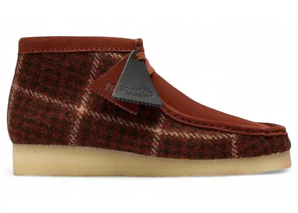 Clarks Wallabee Boot - Rust Tweed Combination