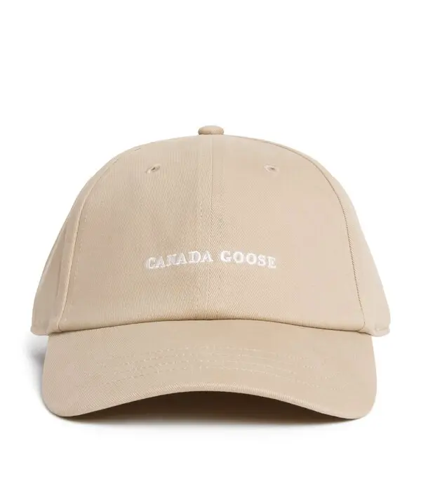 Canada Goose Logo Baseball Cap - Beige