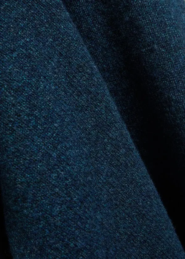 Sunspel Melange Wool Polo Jumper
