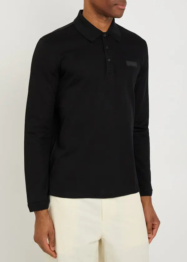 Givenchy Logo-appliquéd Piqué Cotton Polo Shirt