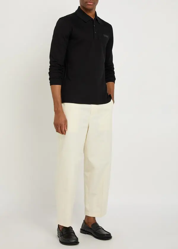 Givenchy Logo-appliquéd Piqué Cotton Polo Shirt