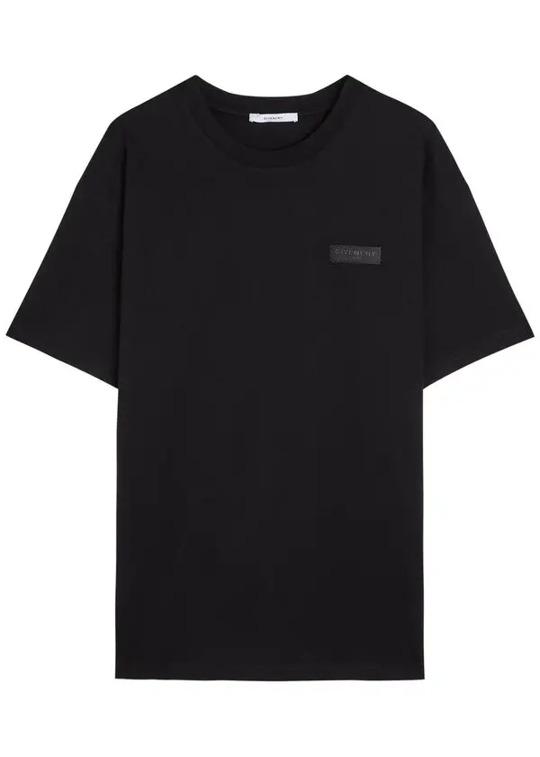 Givenchy Logo-appliquéd Cotton T-shirt - Black