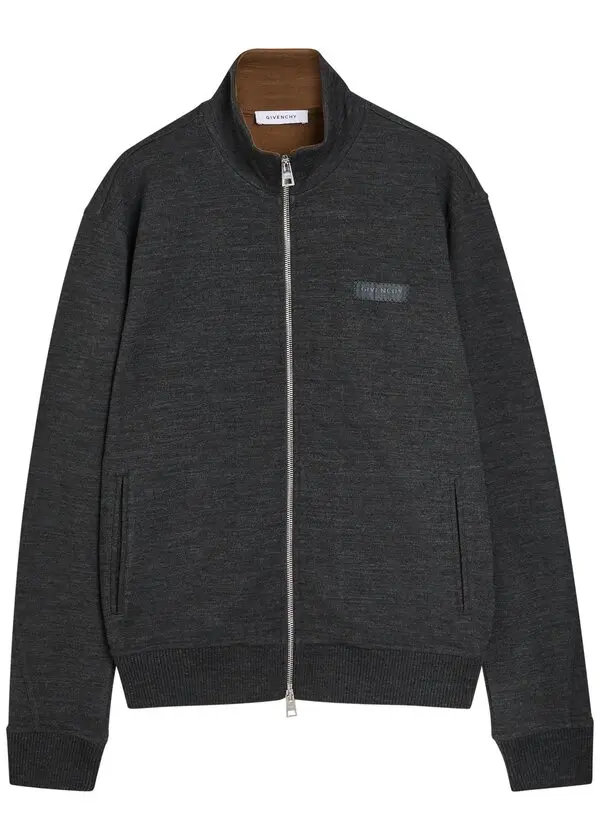 Givenchy Logo-appliquéd Wool-blend Track Jacket