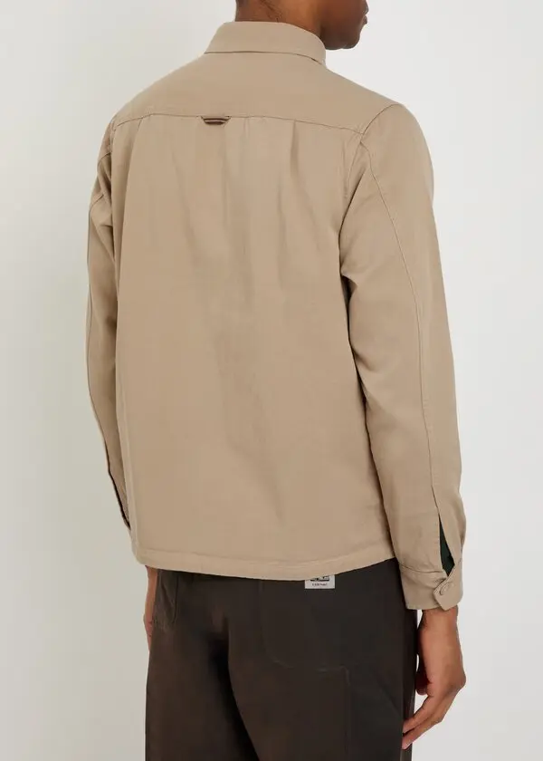 Fred Perry Logo-embroidered Cotton-twill Overshirt