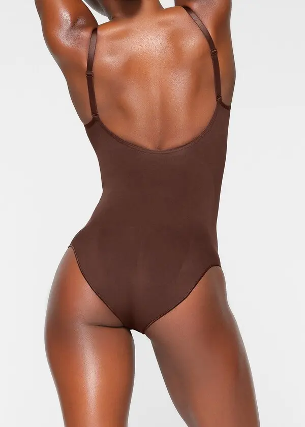 SKIMS Sculpt Brief Bodysuit - Brown