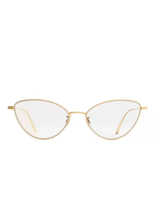 Khaite Cat-eye 0ov1328 Glasses - Gold