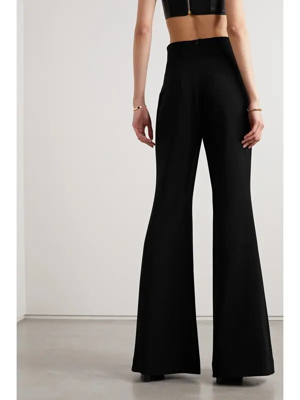 SERGIO HUDSON Crepe Flared Pants