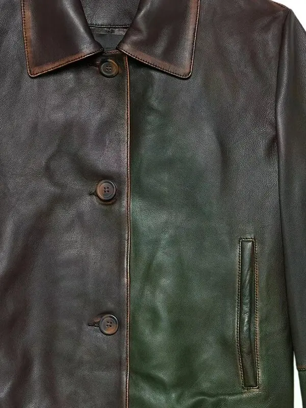 STUDIO AR Cropped Leather Jacket