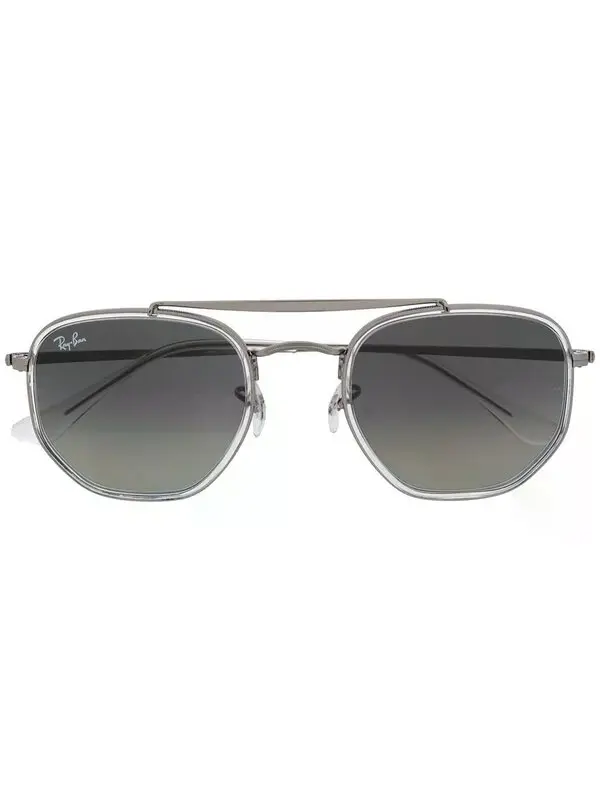 Ray-ban Marshal Ii Round Frame Sunglasses - Silver