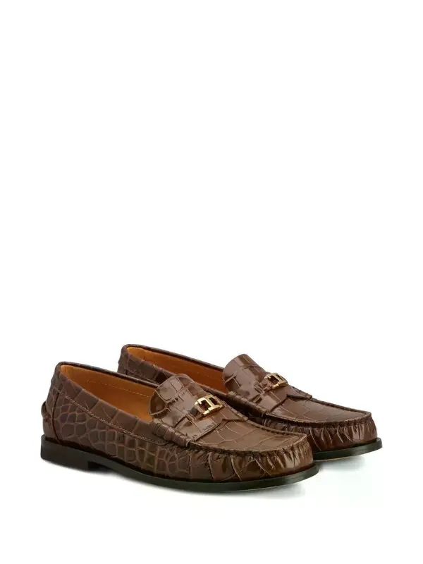 TOD'S Leather-embossed Loafers