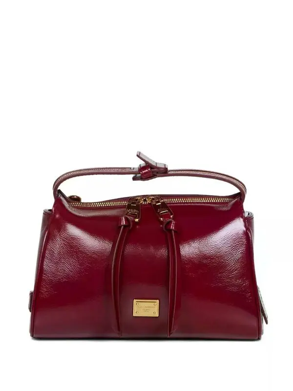 Dolce & Gabbana Mini Vittoria Leather Tote - Red