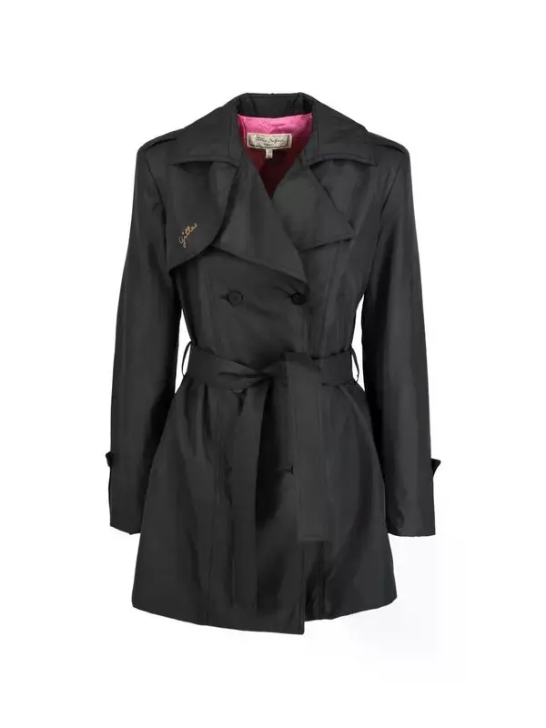 GILLES DUFOUR Double-breasted Belted Trench Coat