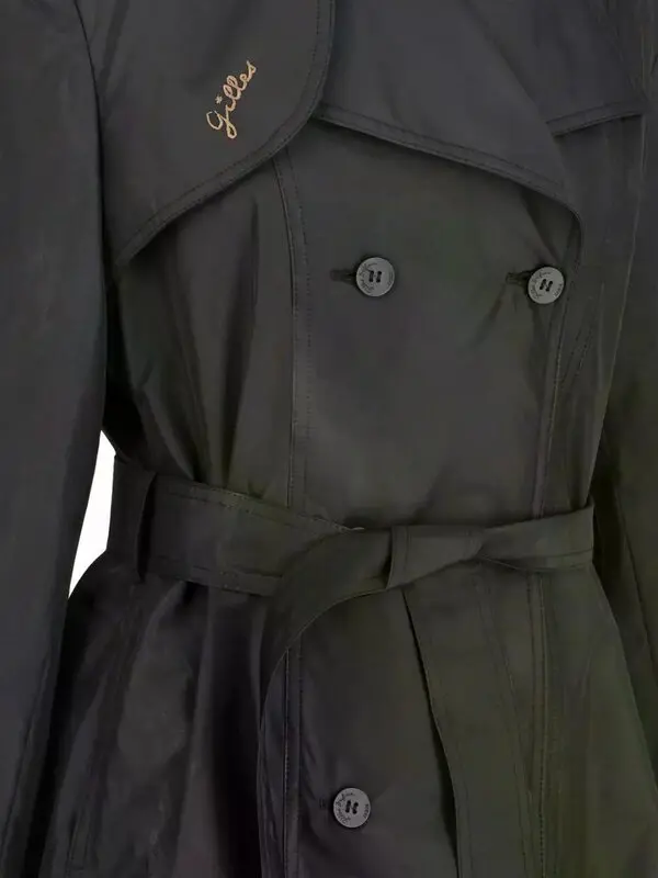 GILLES DUFOUR Double-breasted Belted Trench Coat