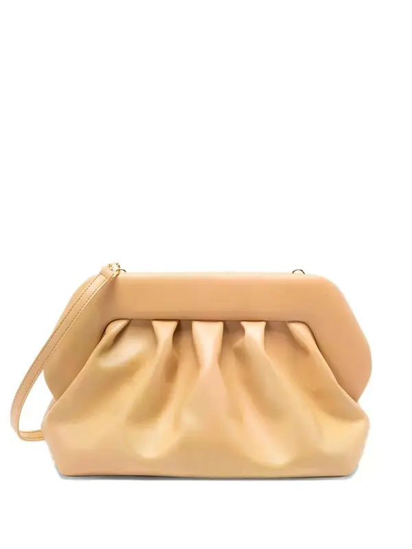 THEMOIRE Bios Gathered Clutch Bag - Neutrals