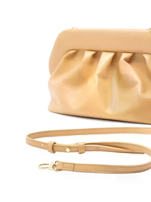 THEMOIRE Bios Gathered Clutch Bag - Neutrals