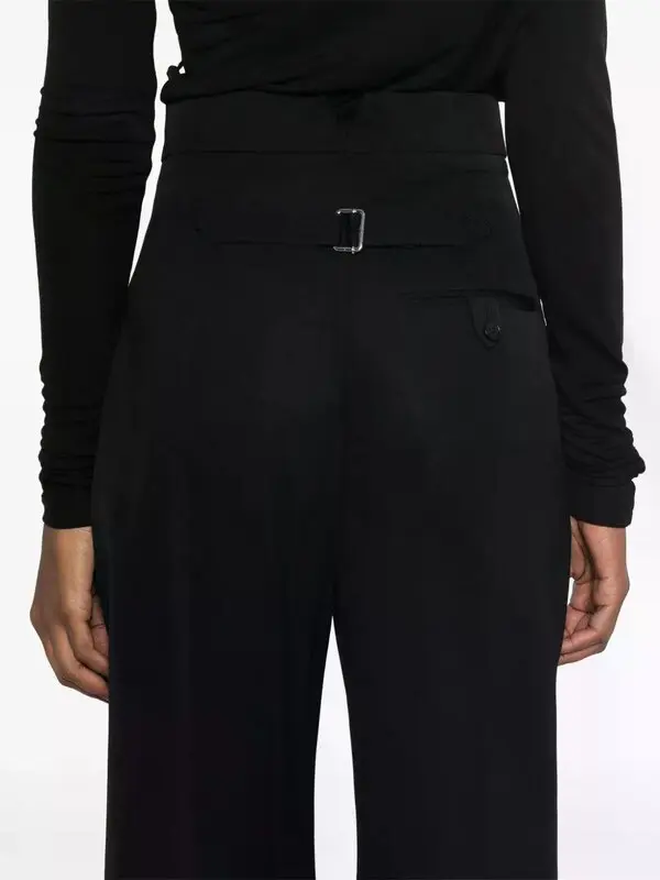 Alexander McQueen Wool Twill Wide-leg Trousers