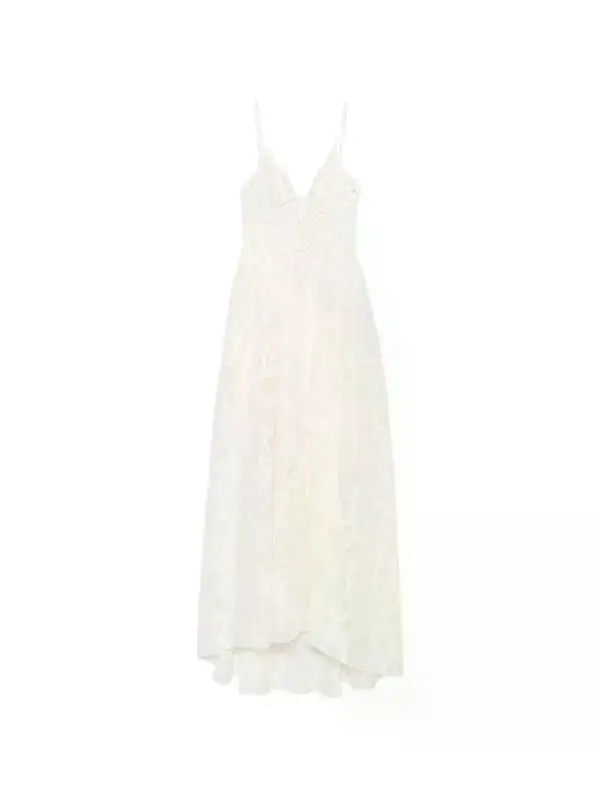 Ermanno Scervino V-neck Midi Dress - Neutrals