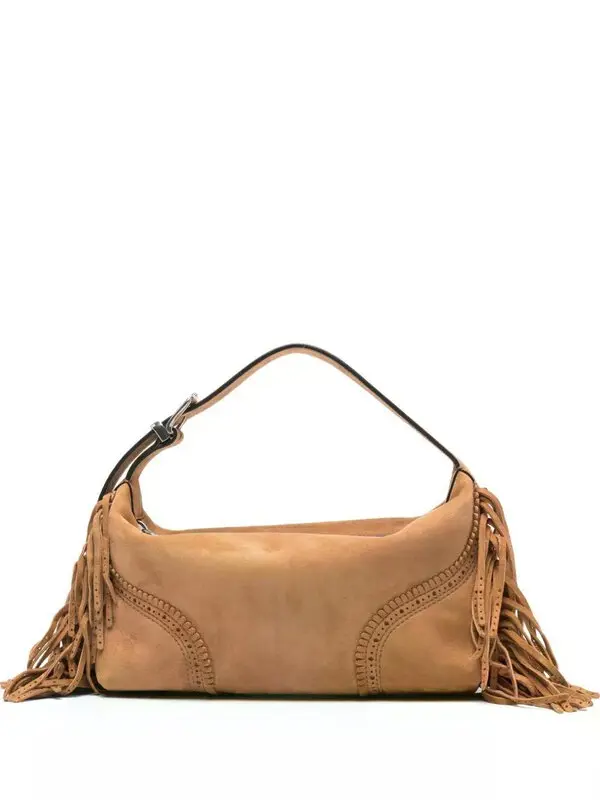 Ermanno Scervino Candy Duffle Fringe Shoulder Bag - Brown