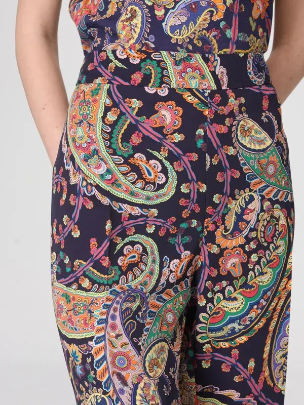 Etro Paisley Print Trousers - Multicolor
