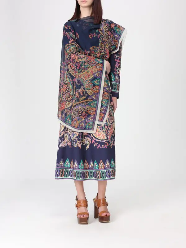 Etro Printed Midi Dress