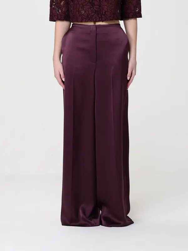 Pinko Wide Leg Pants - Burgundy