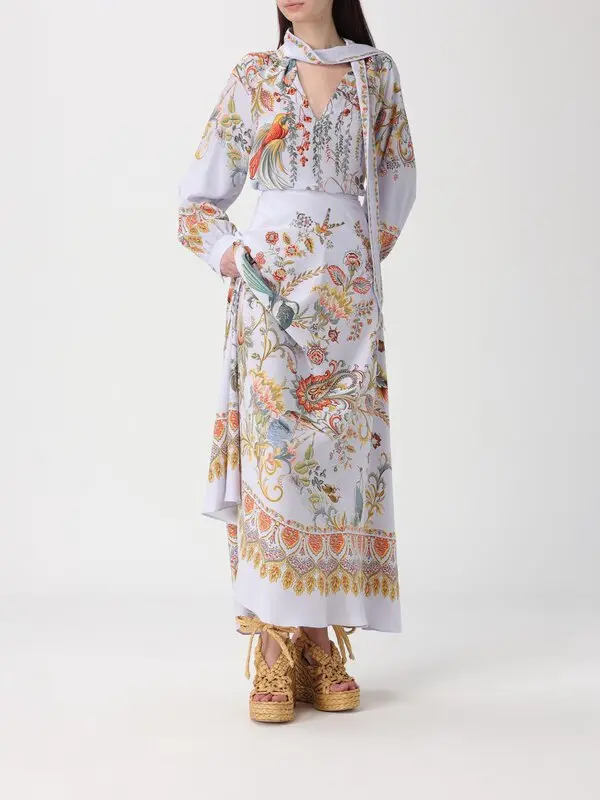 Etro Printed Midi Skirt - Multicolor