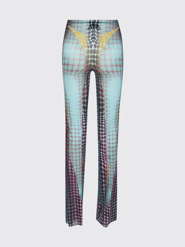 JEAN PAUL GAULTIER Printed Flare Trousers - Multicolor