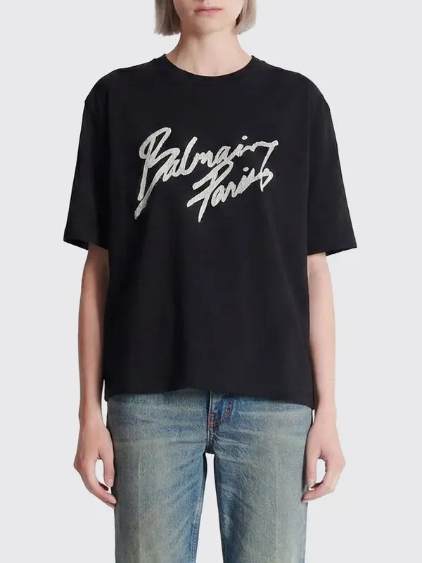 Balmain Logo T-shirt - Black