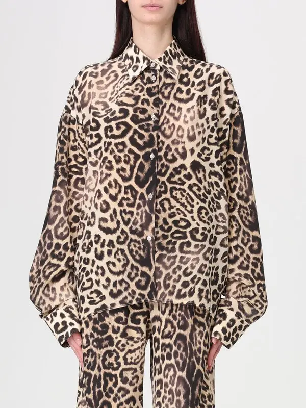Ermanno Scervino Leopard Print Shirt