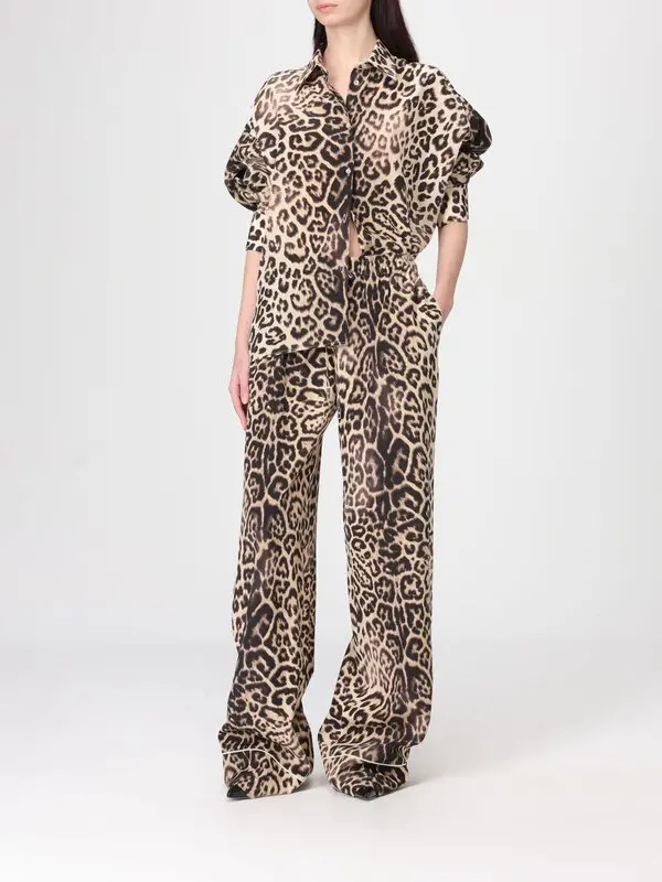 Ermanno Scervino Leopard Print Shirt